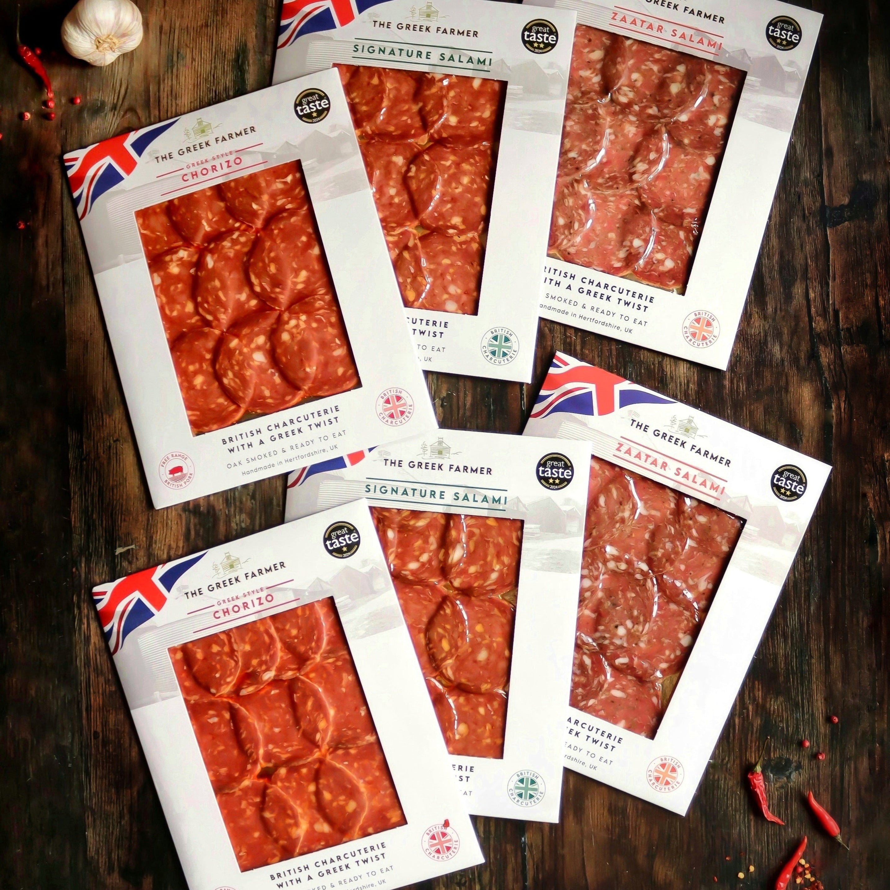 6 Piece Salami Selection – The Greek Farmer